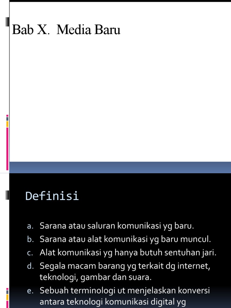 Definisi dan Jenis Media Baru | PDF