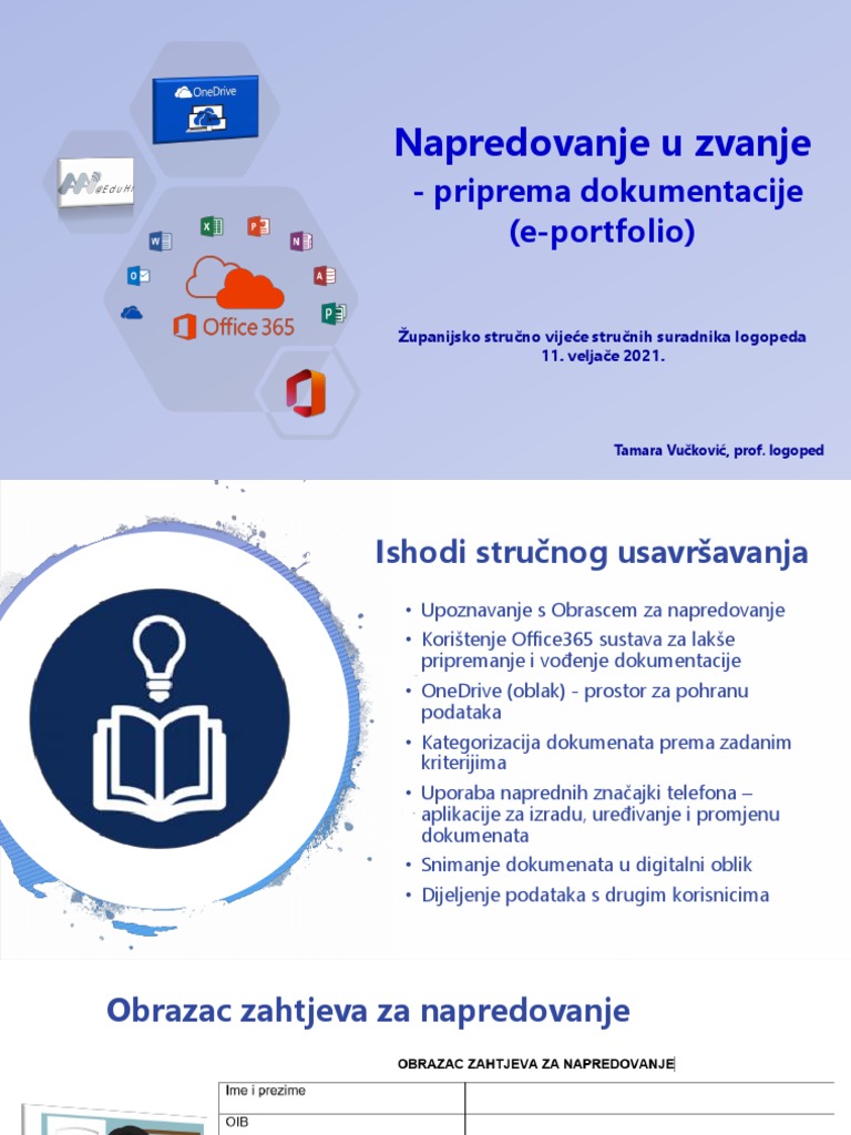 Priprema Dokumentacije Za Napredovanje | PDF