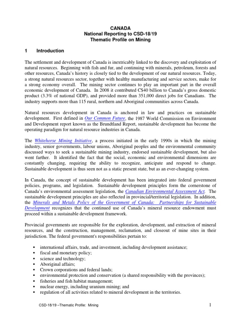 Mining | PDF | Mining | Environmental Impact Assessment
