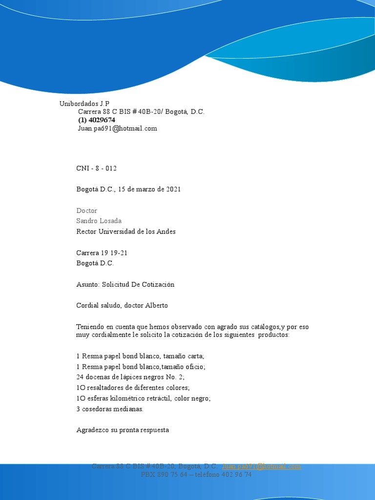 Carta # 7 Estilo Bloque Extremo.. | PDF