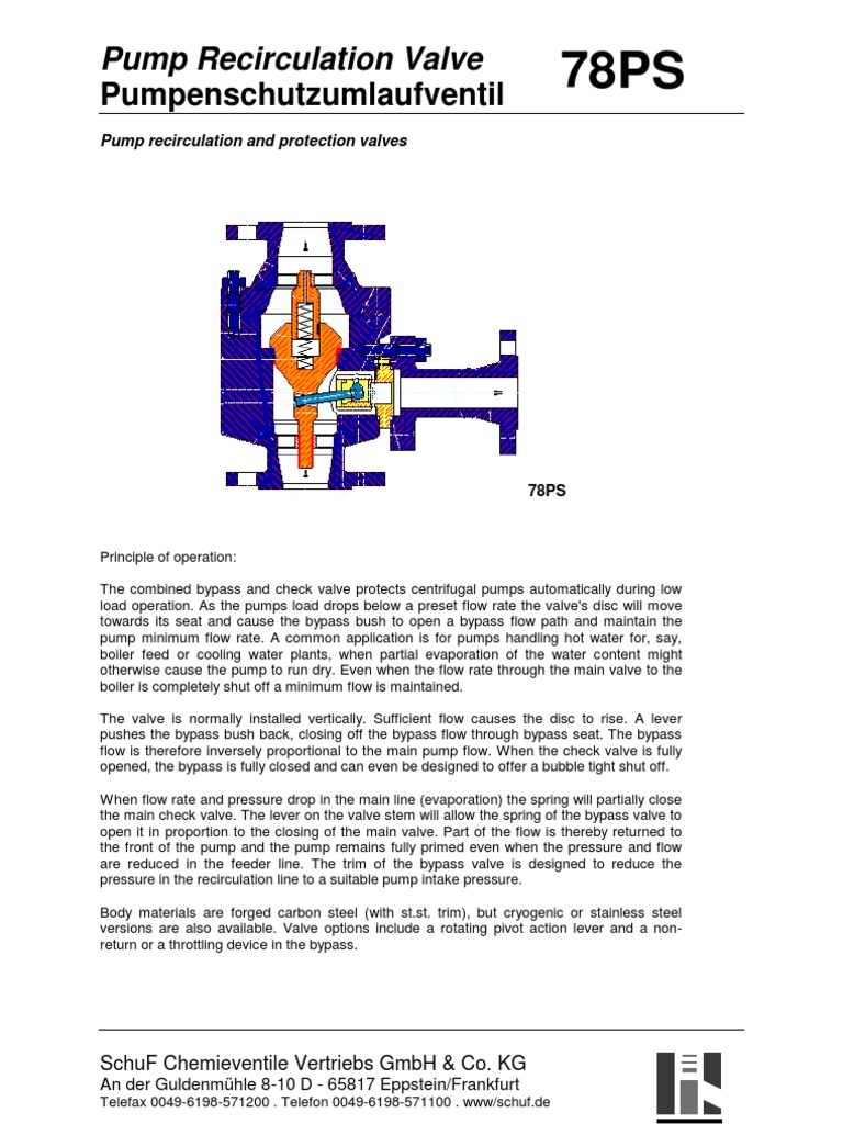 BFP ARC Valve Function | PDF | Valve | Pump