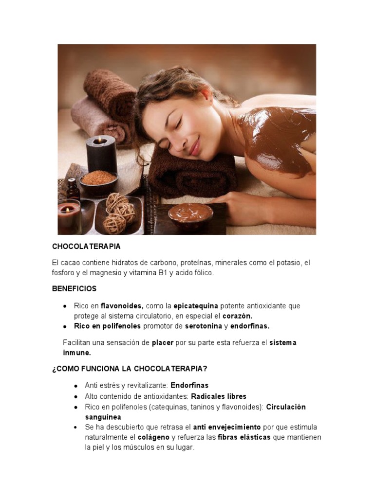 Beneficios de la Chocolaterapia | PDF | Chocolate | Uva