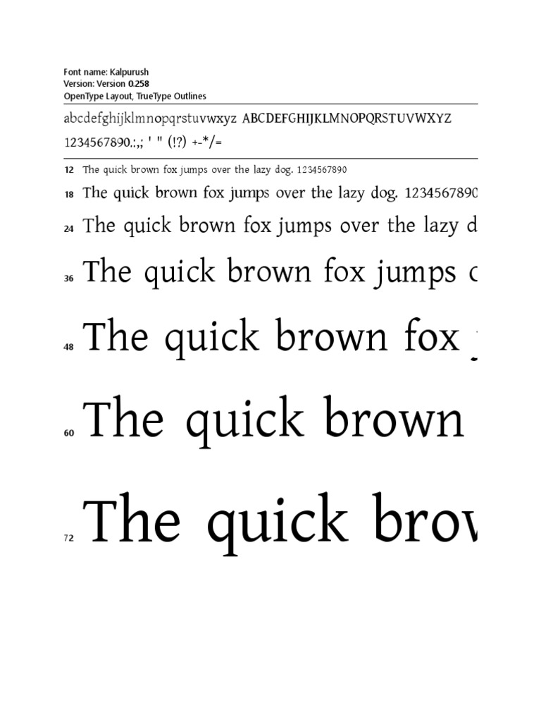 Kalpurush (OpenType) | PDF