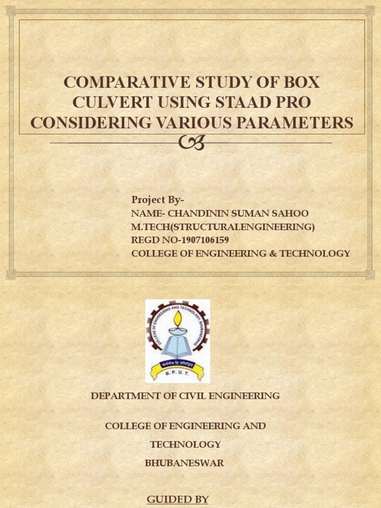Box Culvert PPT SV | PDF | Bridge | Precast Concrete