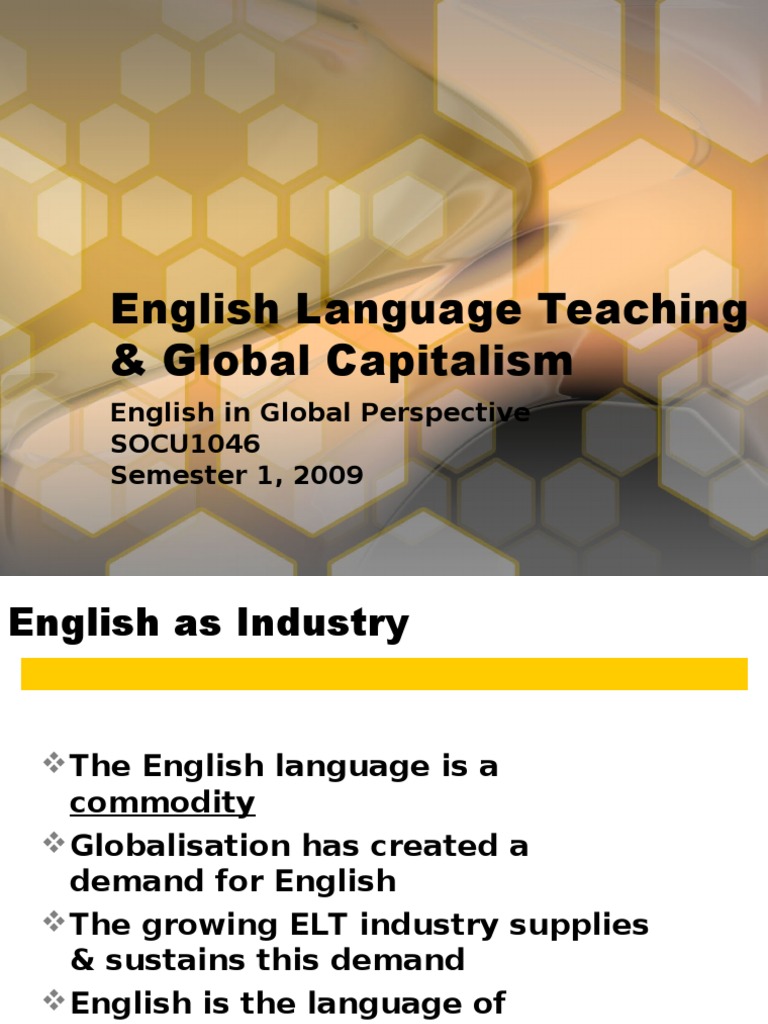 English Language Teaching & Global Capitalism - Lecture10 | PDF ...