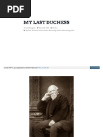 My Last Duchess: Robert Browning | PDF | British Poetry | Poems