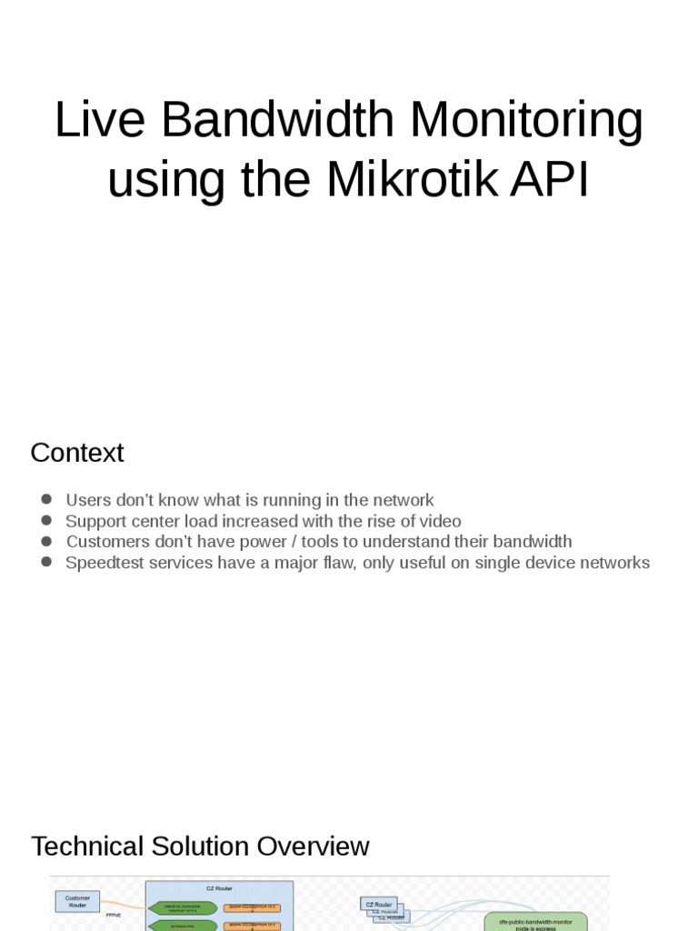Mikrotik Bandwidth Monitoring Tool | PDF | World Wide Web | Internet & Web