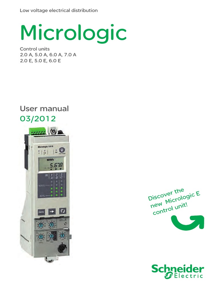 Micrologic: User Manual | PDF | Power (Physics) | Manufactured Goods
