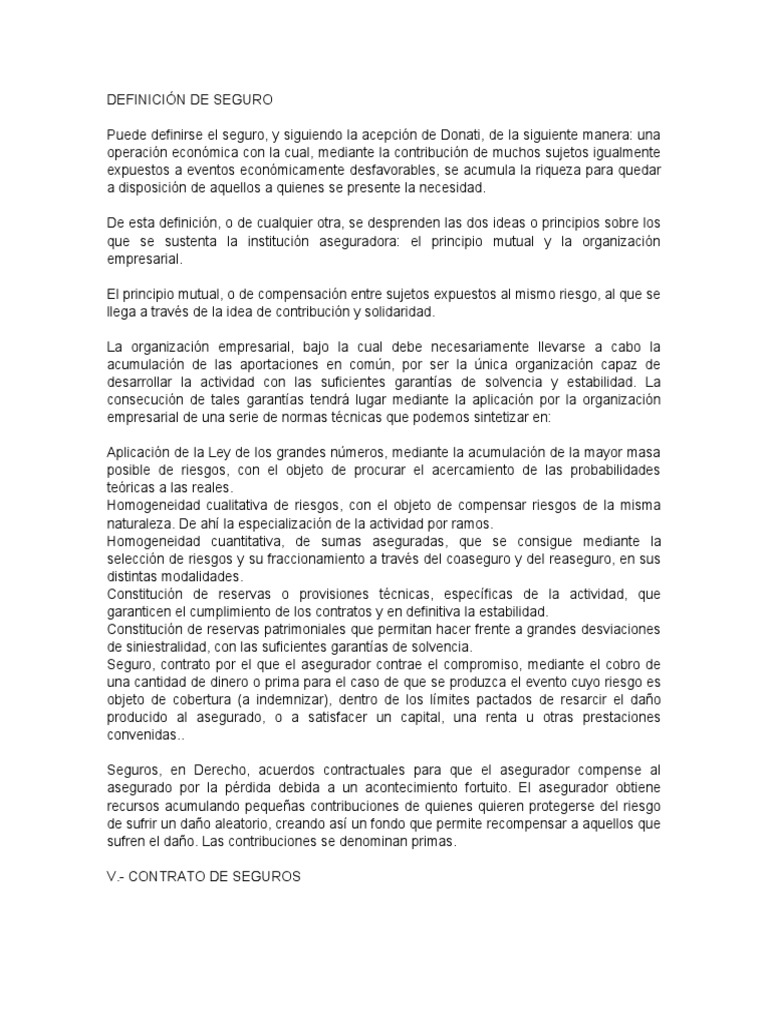 Mercantil 2. Contrato de Seguros | PDF | Póliza de seguros | Reaseguro