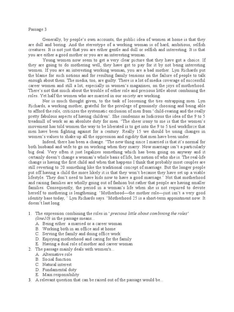 (Line10) in The Passage Means.. | PDF | Reward System | Egg As Food