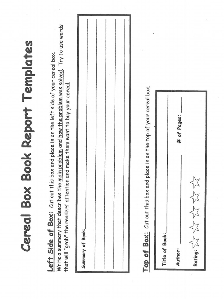 Cereal Box Rubric | PDF