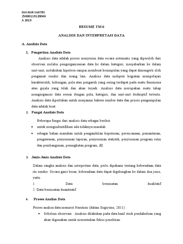 Analisis dan Interpretasi Data Penelitian | PDF