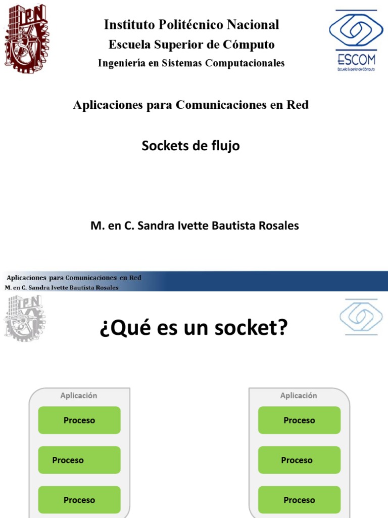 Sockets | PDF | Zócalo de red | Protocolos de internet