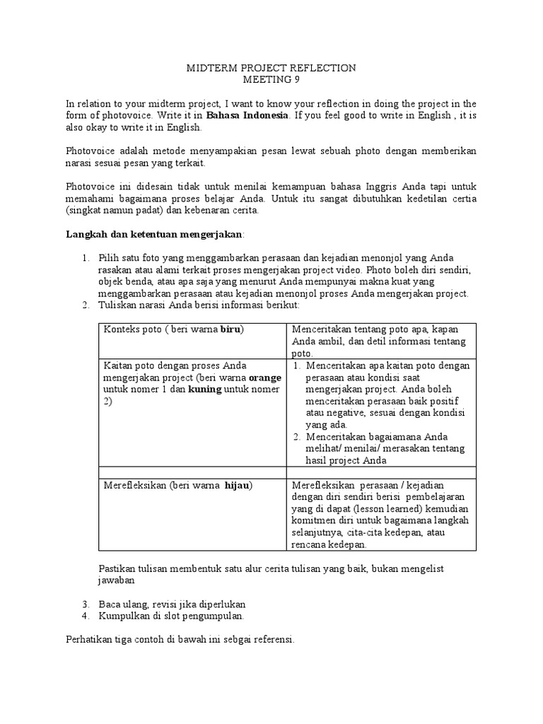 Midterm Project Reflection | PDF | Karier & Perkembangan | Pengembangan Diri