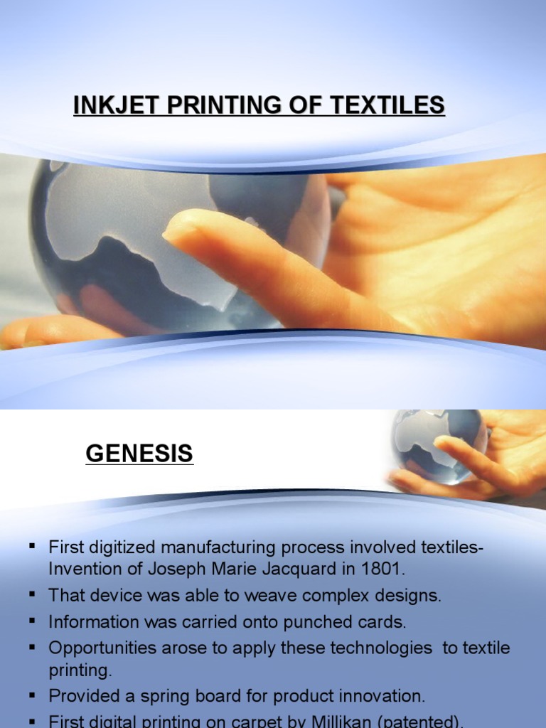 Inkjet Printing of Textiles | PDF | Dye | Piezoelectricity