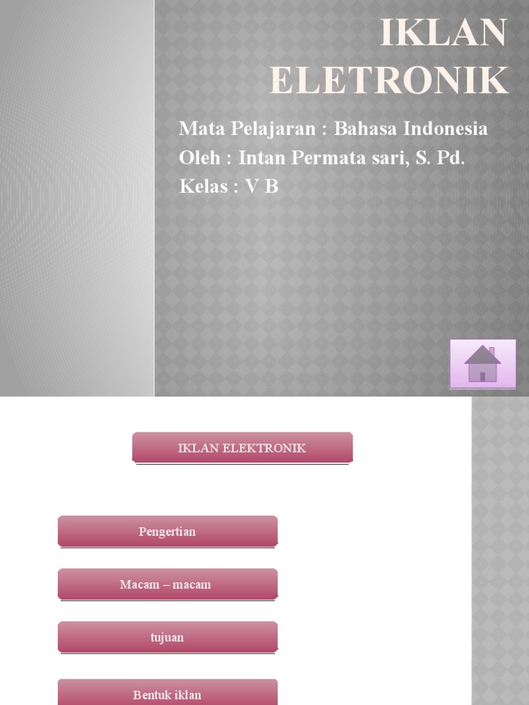 Bahasa Indonesia Iklan Elektronik | PDF