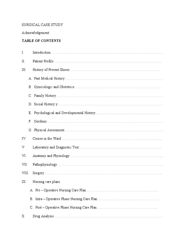 Surgical Case Study | PDF