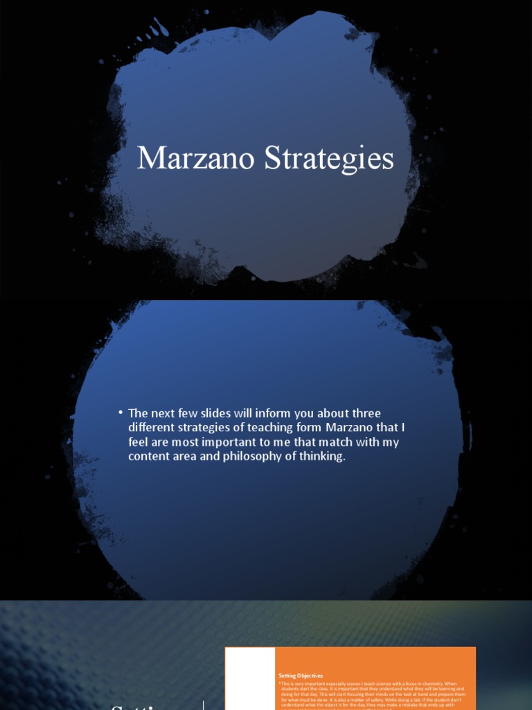 Marzano Strategies | PDF | Critical Thinking | Thought