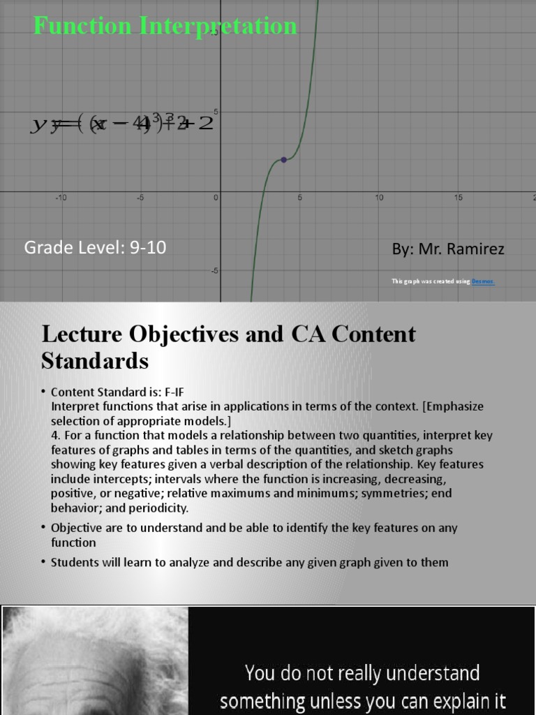Function Interpretation Pdf Function Mathematics Cartesian Coordinate System