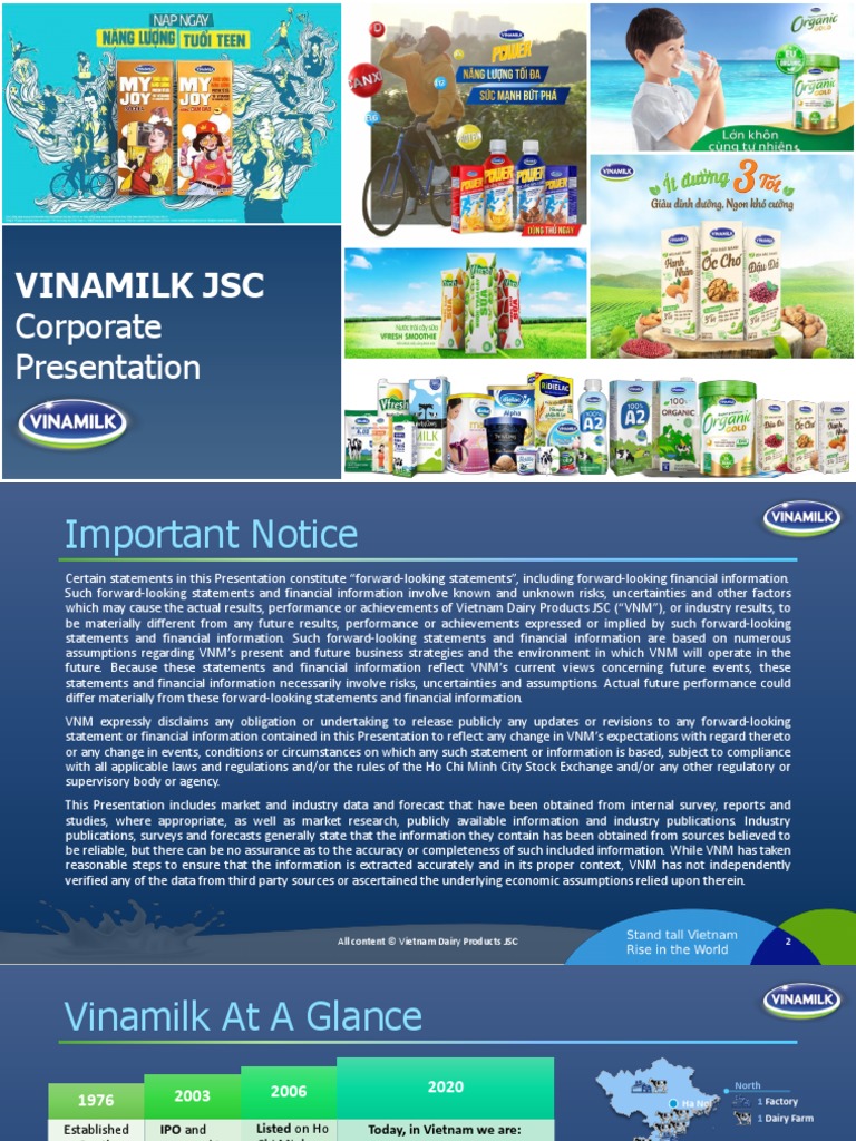 Vinamilk Corporate Presentation | PDF | Milk | Dairy