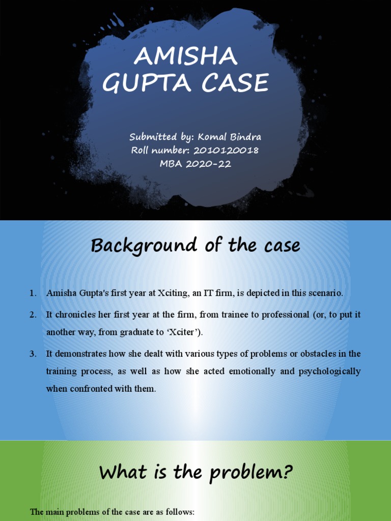 Amisha Gupta's First Year Challenges | PDF | Career & Growth | Business