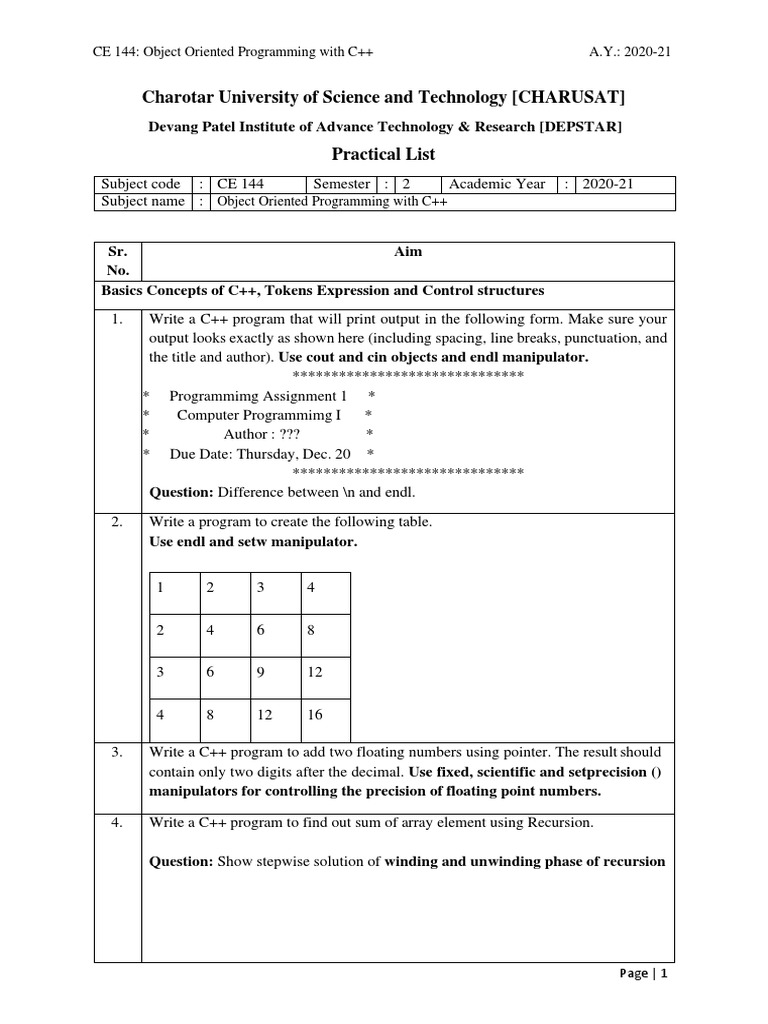 C++ OOP Practical Exercises | PDF | Class (Computer Programming) | Method (Computer Programming)