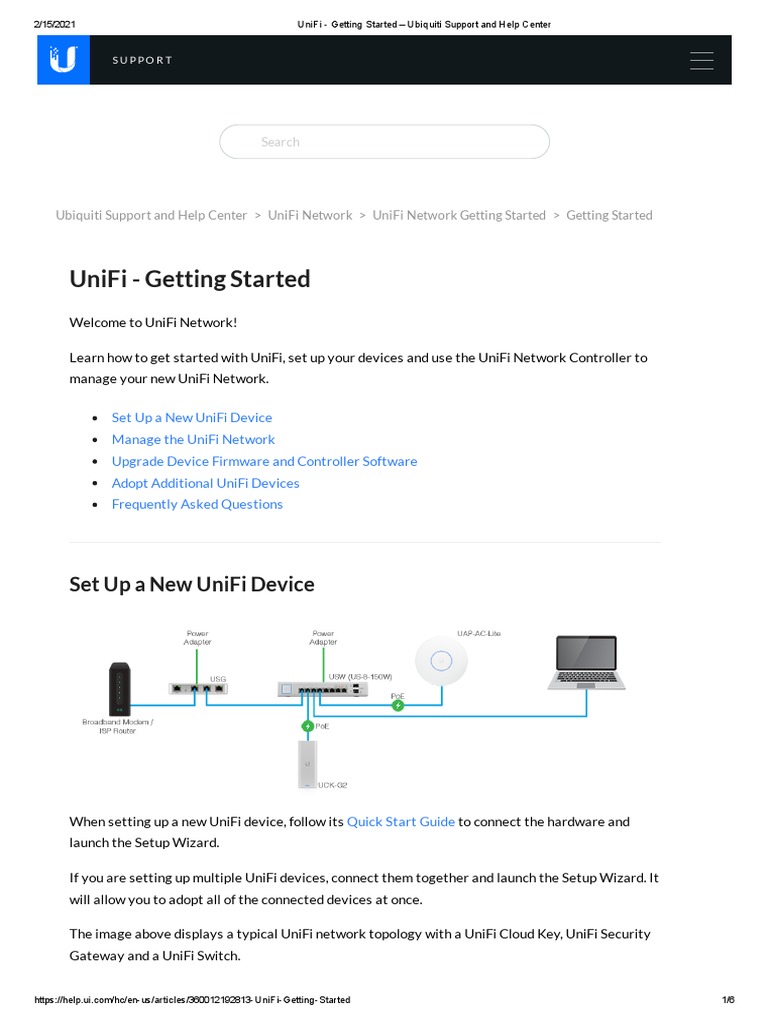 UniFi - Getting Started | PDF | V Mware | Application Software