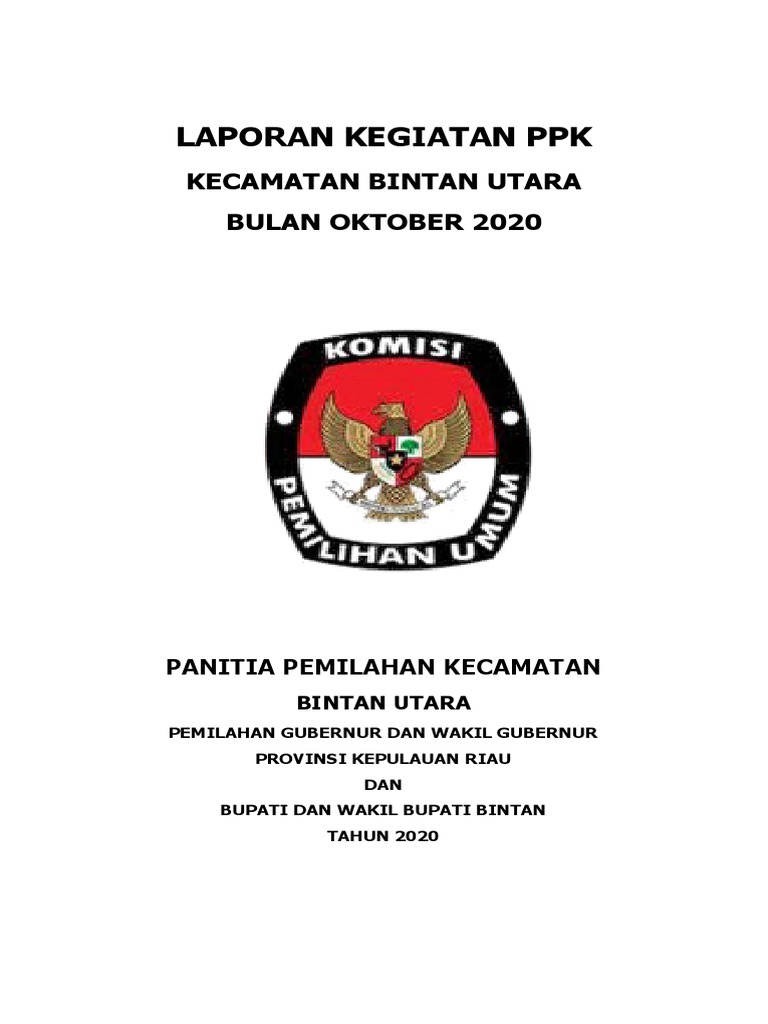 Cover LAPORAN KEGIATAN PPK | PDF