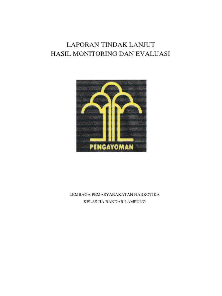 Laporan Tindak Lanjut Hasil Monitoring Dan Evaluasi | PDF