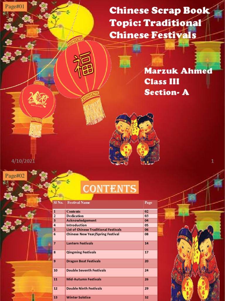 Chinese Traditional Festivals | PDF | Traditions | Festival