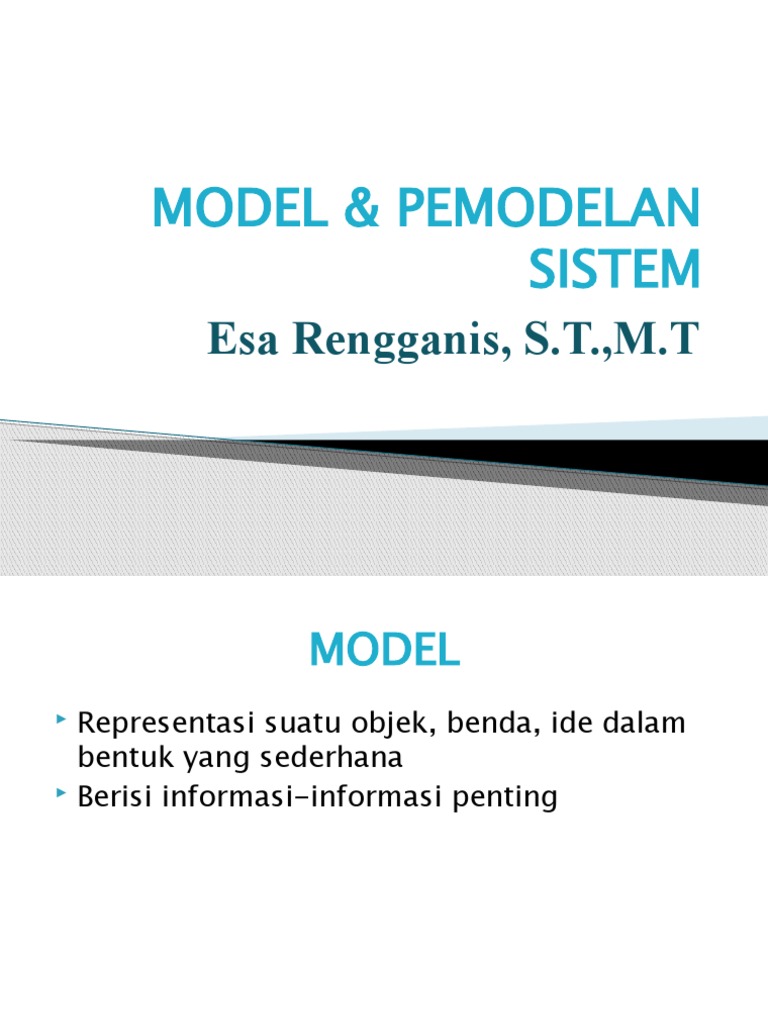 Model & Pemodelan Sistem | PDF