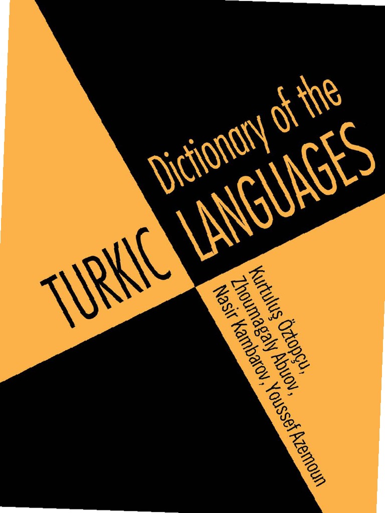 A Dictionary of The Turkic Languages | PDF | Latin Script | Verb