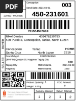 Sample JNT Waybill | PDF