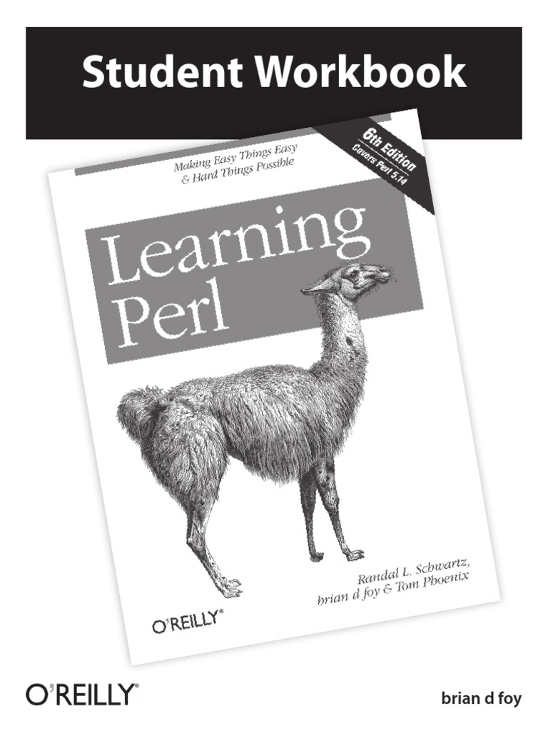 Learning Perl Student Workbook 2nd Edition | PDF | Regular Expression ...
