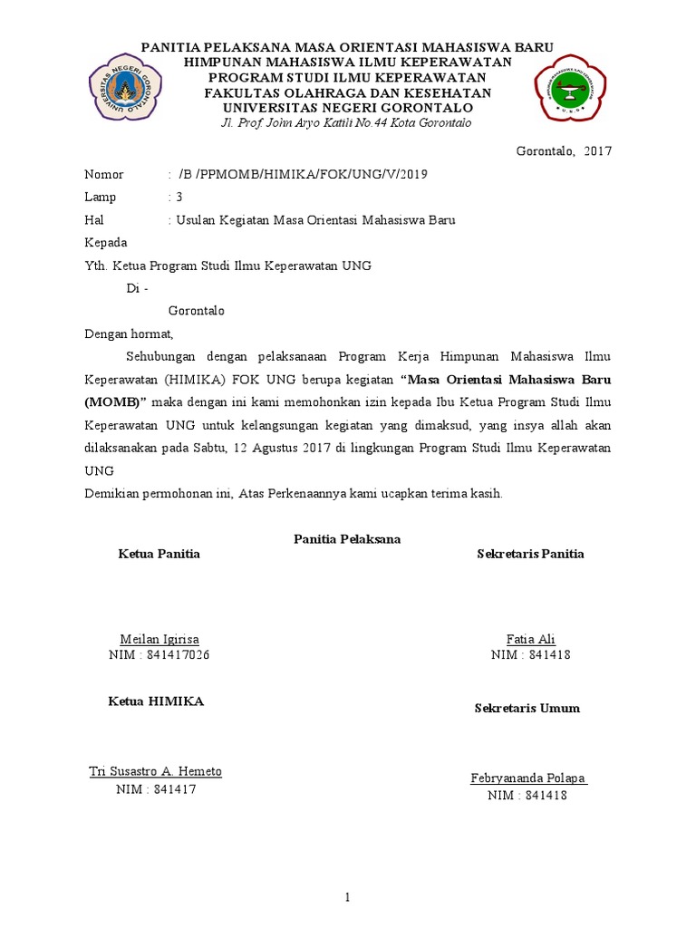 Proposal Ospek | PDF