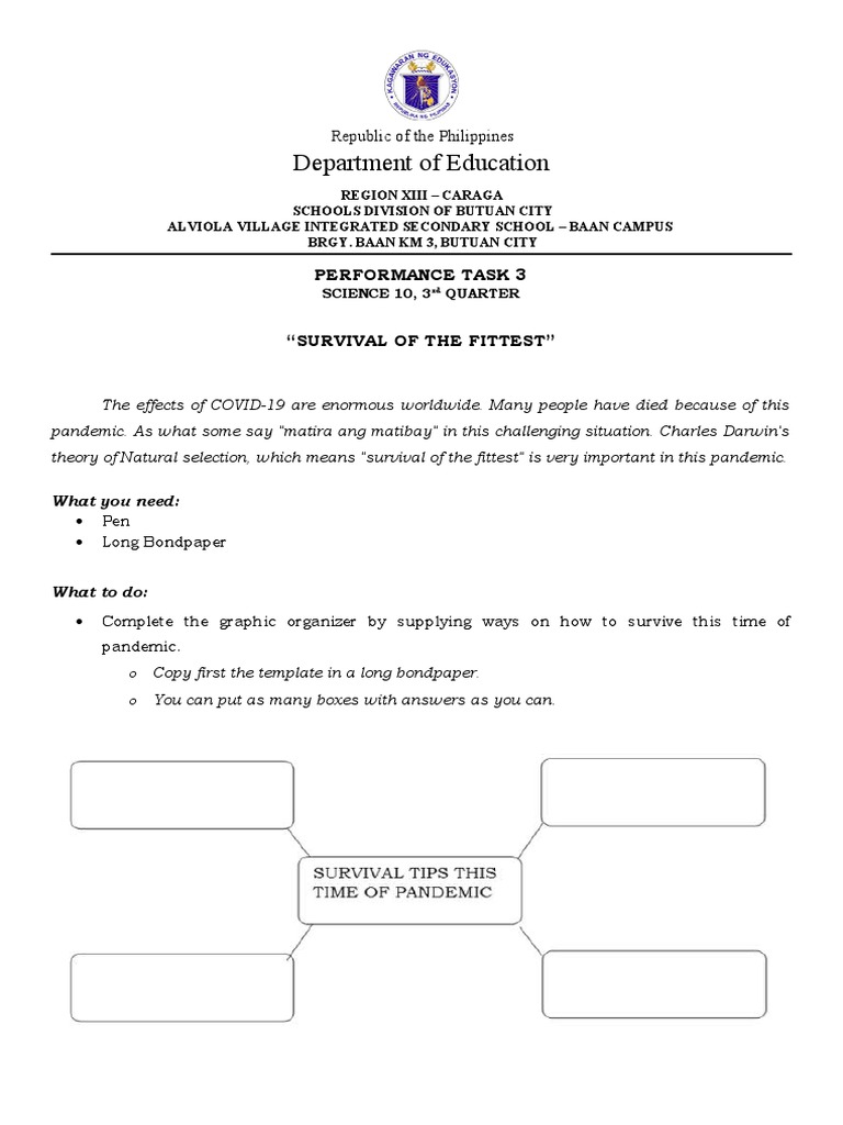 Performance Task 3 Science q3 Grade 10 | PDF
