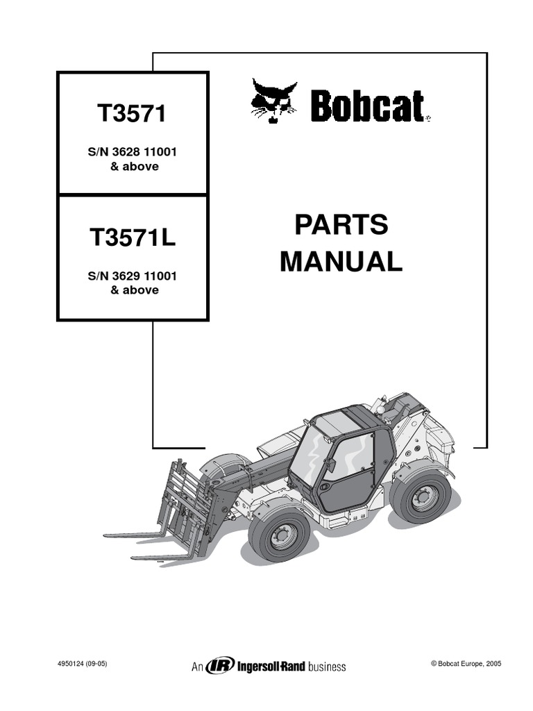 Bobcat Telehandler T3571-T3571L Parts Manual | PDF | Axle | Vehicle Parts