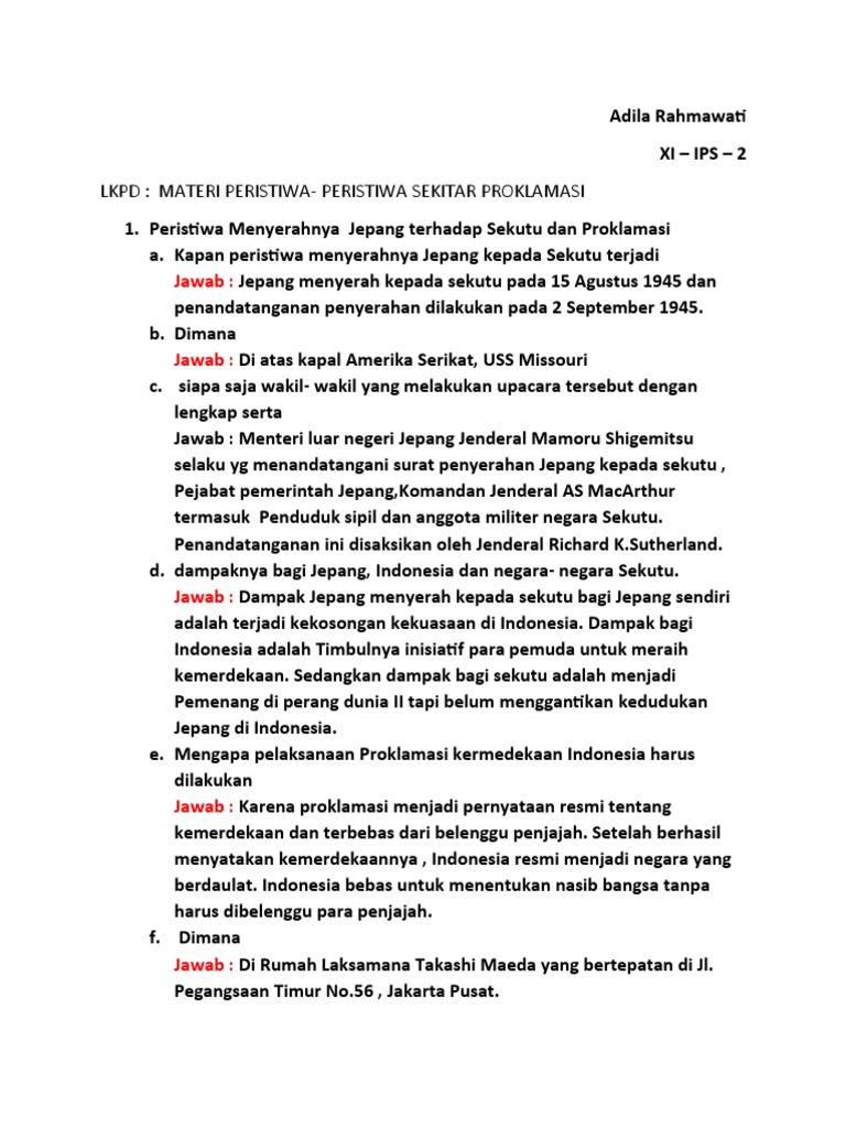 LKPD KD 36kls 11 Adila.R | PDF | Politik | Perjalanan