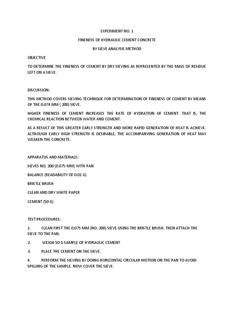 CMT #1 Data Sheet | PDF | Cement | Concrete