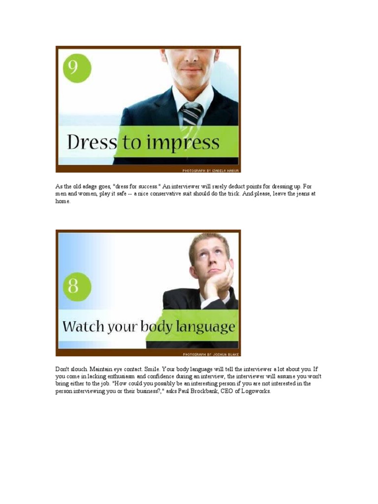 9 Ways To Nail Your Next Job Interview Pdf Interview Job Interview
