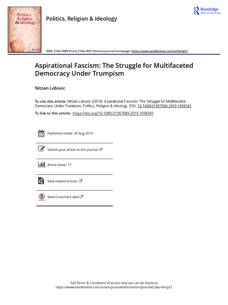 Book Review - Democracy Under Trumpism | PDF | Pluralism (Political ...