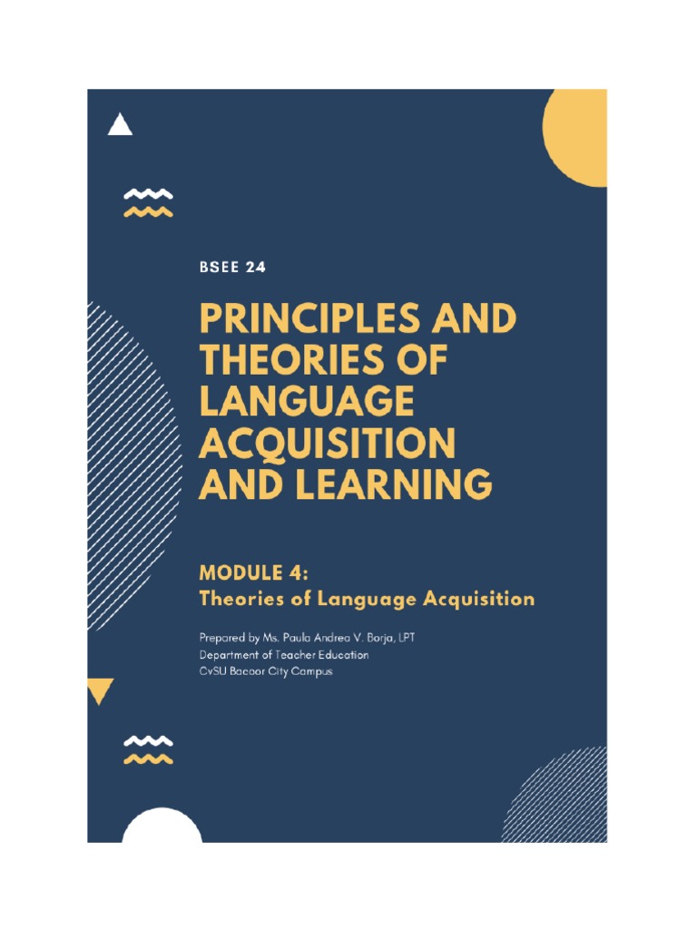 BSEE 24 Module 4 | PDF | Language Acquisition | Second Language Acquisition