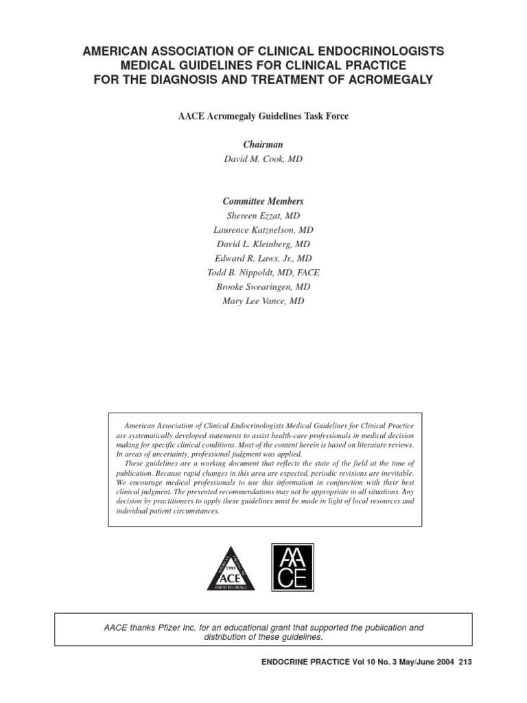 AACE | PDF | Insulin Like Growth Factor 1 | Radiation Therapy