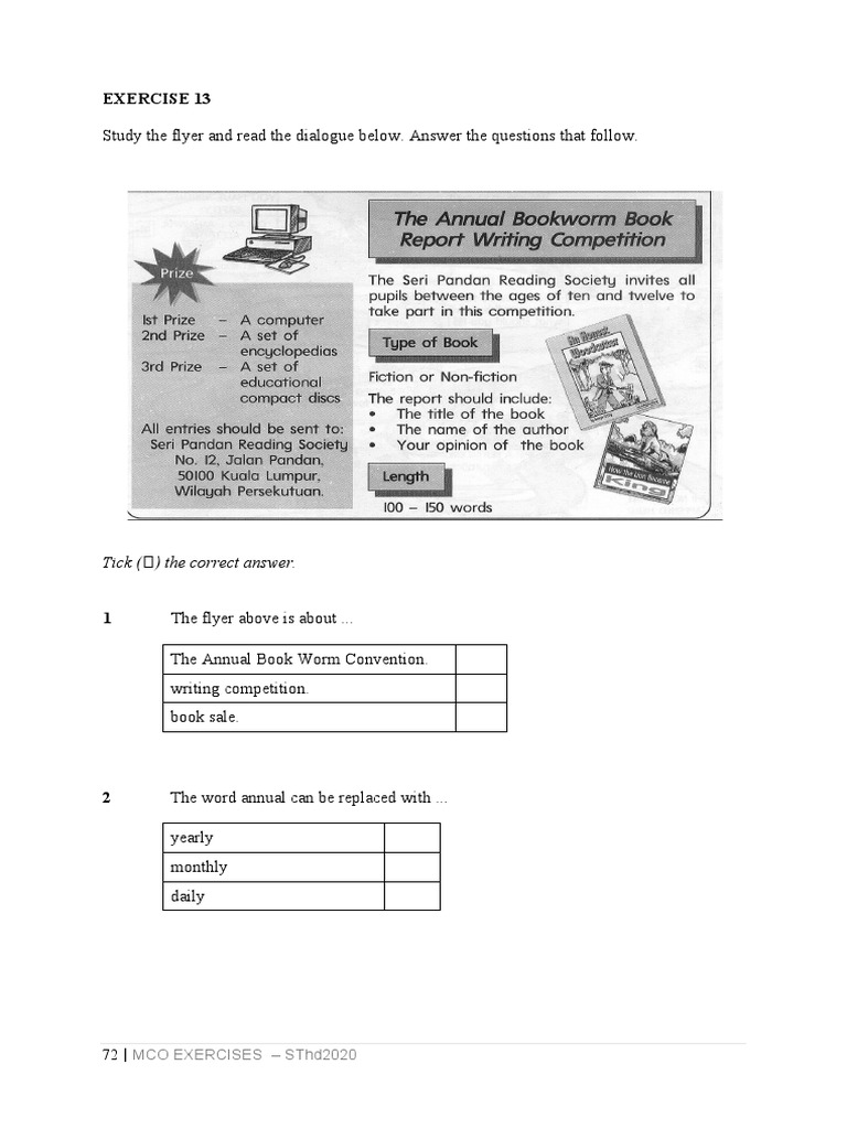 Study The Flyer and Read The Dialogue Below. Answer The Questions That Follow | PDF ...