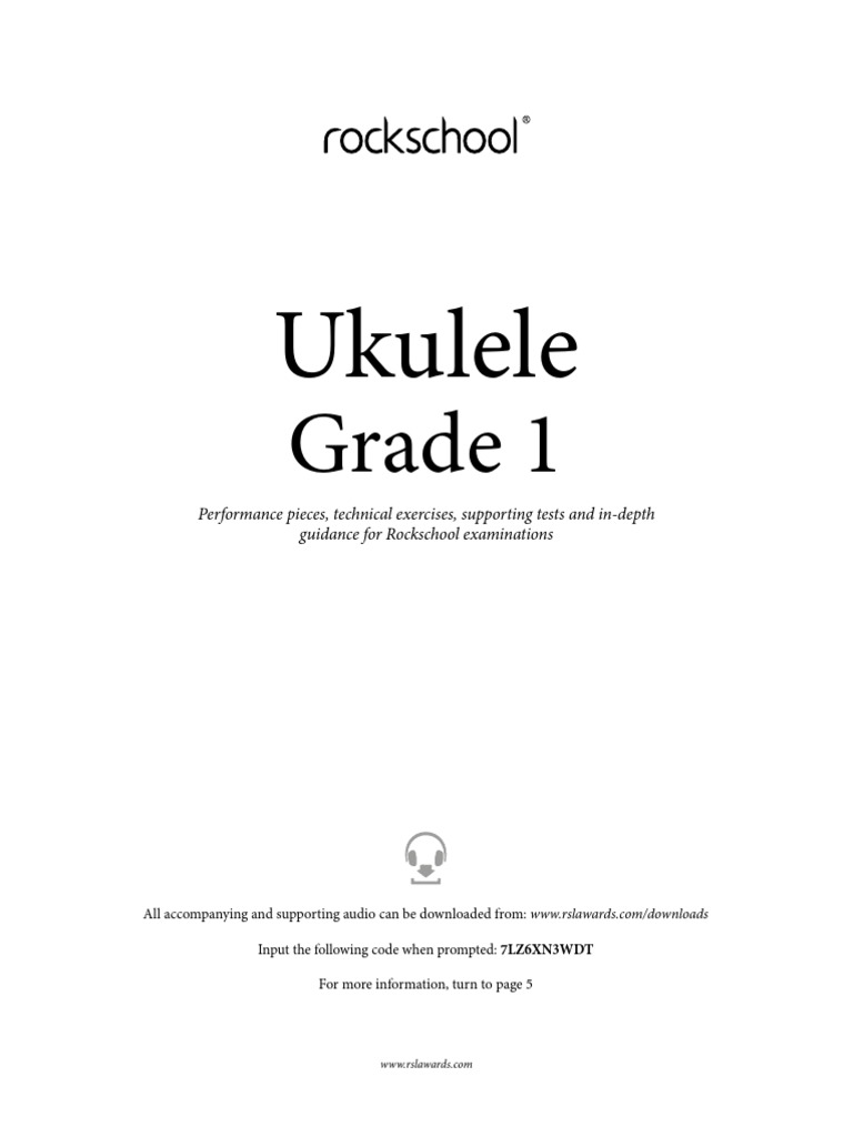 Ukulele: Grade 1 | PDF | Performing Arts | Music Theory