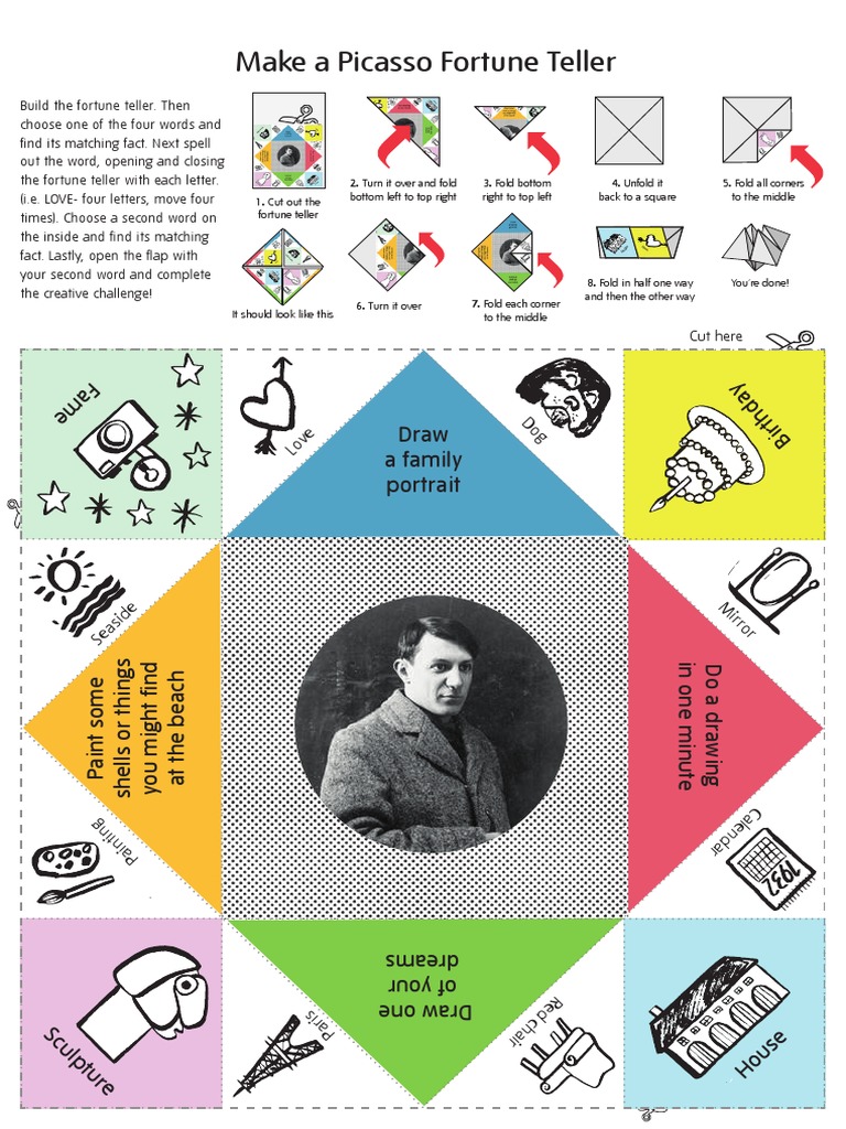 Create a Picasso Fortune Teller Game | PDF | Pablo Picasso | Paintings