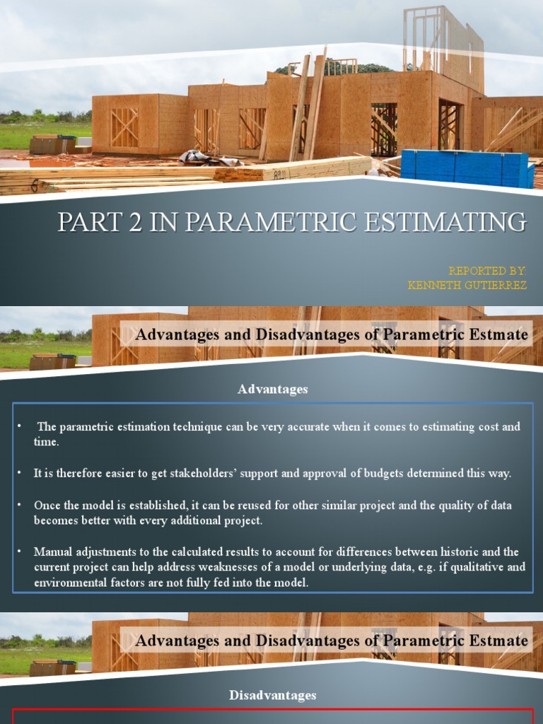 Group 5 Part 2 in Parametric Estimating Kenneth Gutierrez | PDF | Accuracy And Precision ...