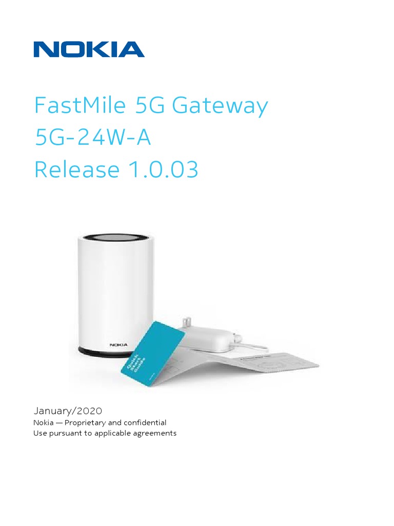 Nokia-FastMile-5G User Guide | PDF | Wi Fi | 4 G