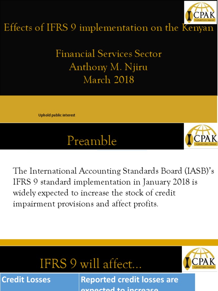 IFRS 9 Impact on Kenyan Finance | PDF | International Financial ...