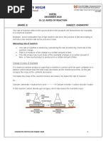 POGIL Rate of Reaction-1 | PDF | Reaction Rate | Chemical Reactions